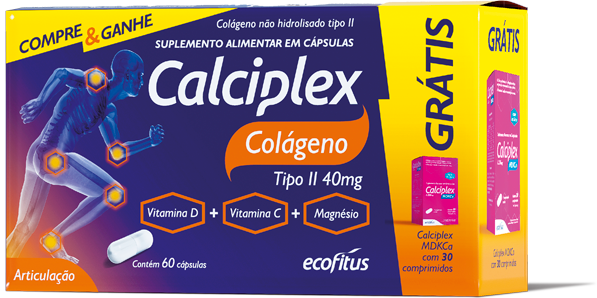 Calciplex Colágeno Tipo II + Calciplex MDKCa - Ecofitus - Essencial ...