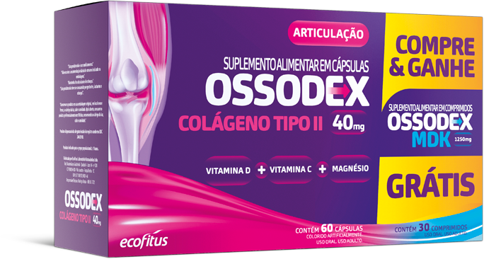 Ossodex Colágeno Tipo II Não Hidrolisado + Calciplex MDKCa - Ecofitus ...